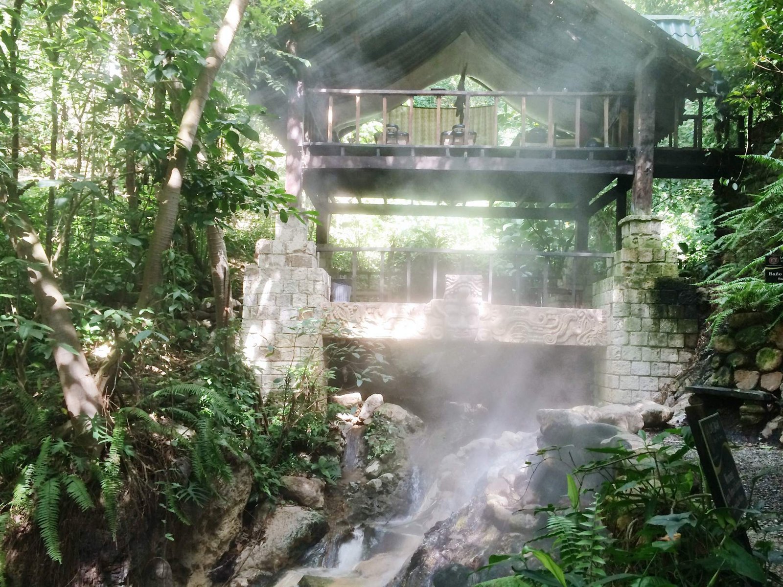 Honduras Natural Hot Springs : Luna Jaguar Spa near Copan